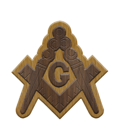 PaddleTramps: Masonic Emblem 2 1/2-In Small Double-Raised Symbol