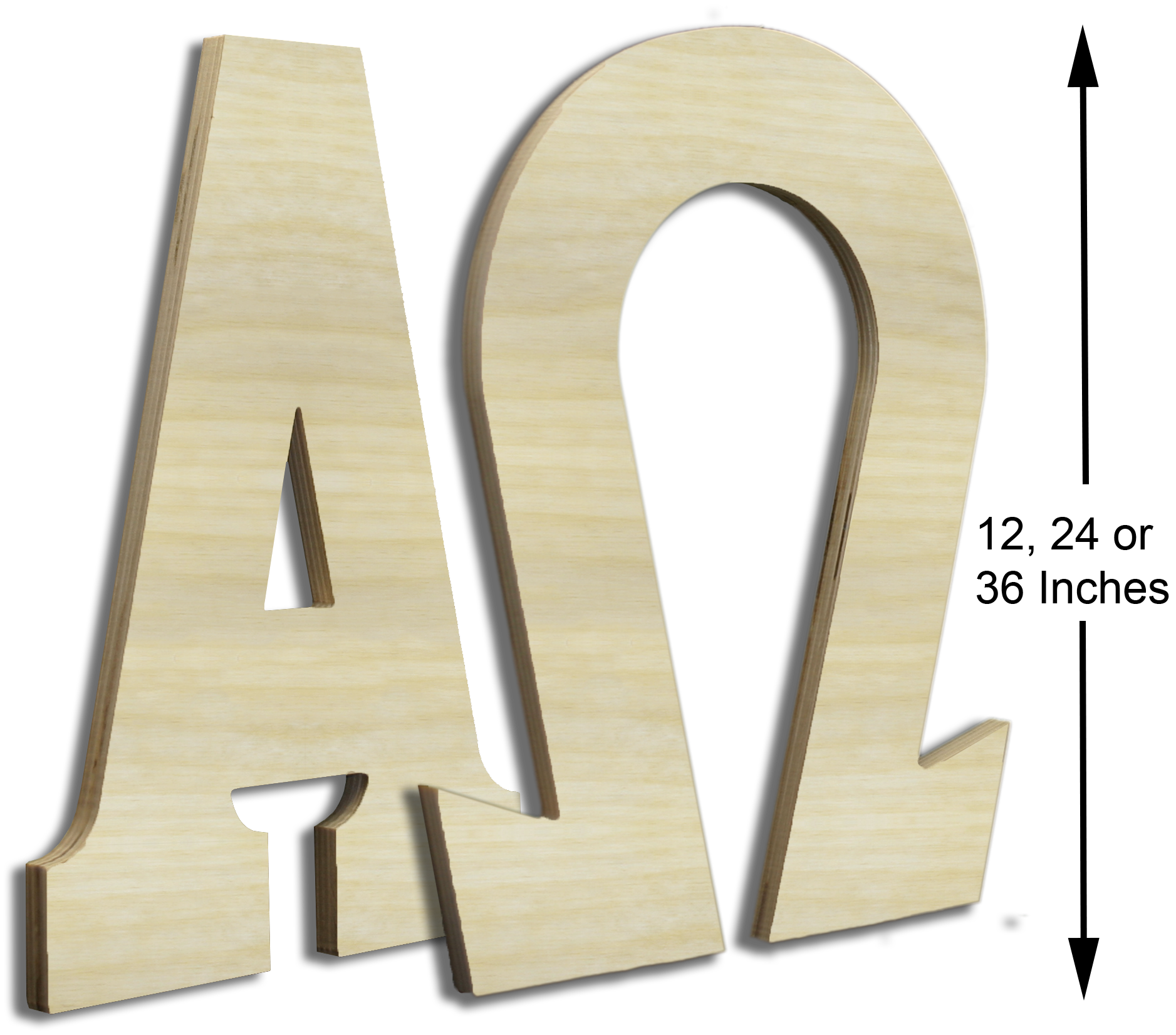 PaddleTramps: Unfinished Wooden Lettters