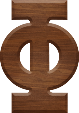 5 Inch Wood Letter PHI | English Greek Alphabet