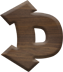 1 Inch Small Fiesta Letter D | English Greek Alphabet