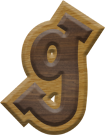1-7/8 Inch Medium DR Fiesta Letter G | English Greek Alphabet