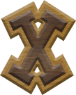 1-7/8 Inch Medium DR Fiesta Letter X - CHI | English Greek Alphabet