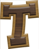 2-3/4 Inch Large DR Fiesta Letter T - TAU | English Greek Alphabet