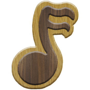 Single Music Note Small Symbol | Sorority & Fraternity Accessories