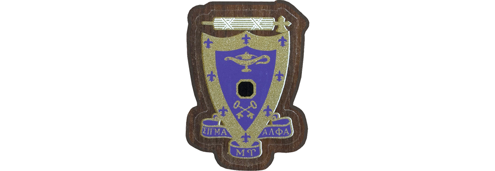 Sigma Alpha Mu Mini Decal Background | Fraternity Crest