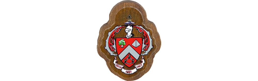 Triangle Mini Decal Background | Fraternity Crest