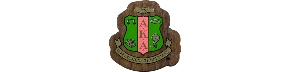 Alpha Kappa Alpha Mini Decal Background | Sorority Crest