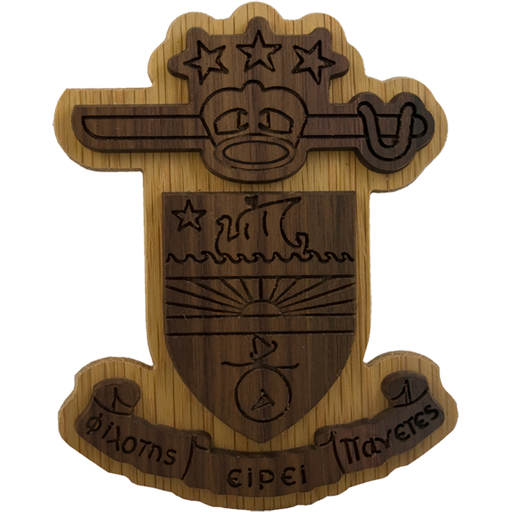 Phi Epsilon Pi Carved Background | Fraternity Crest