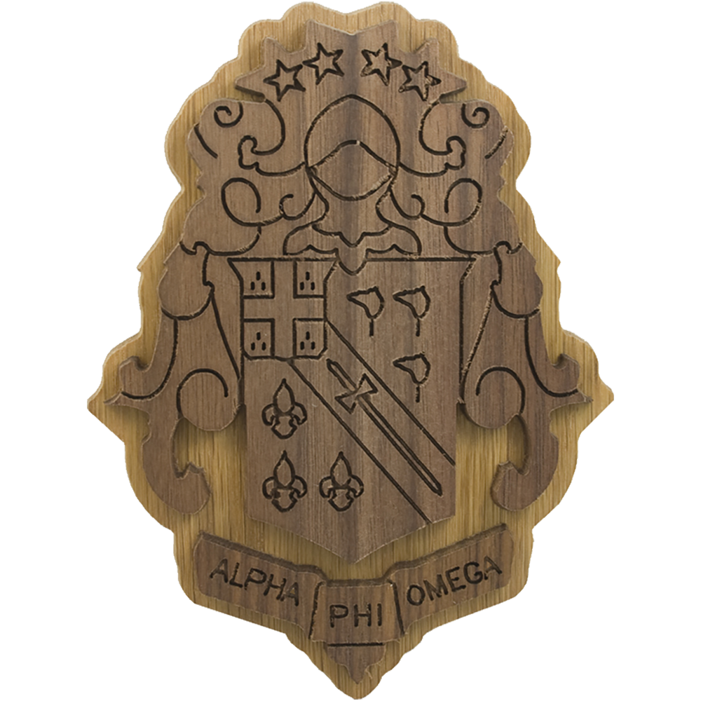 Alpha Phi Omega Carved Background