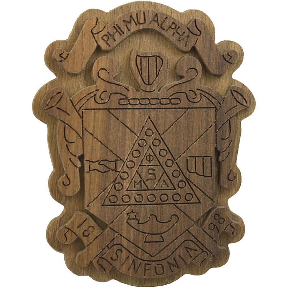 Phi Mu Alpha Carved Background